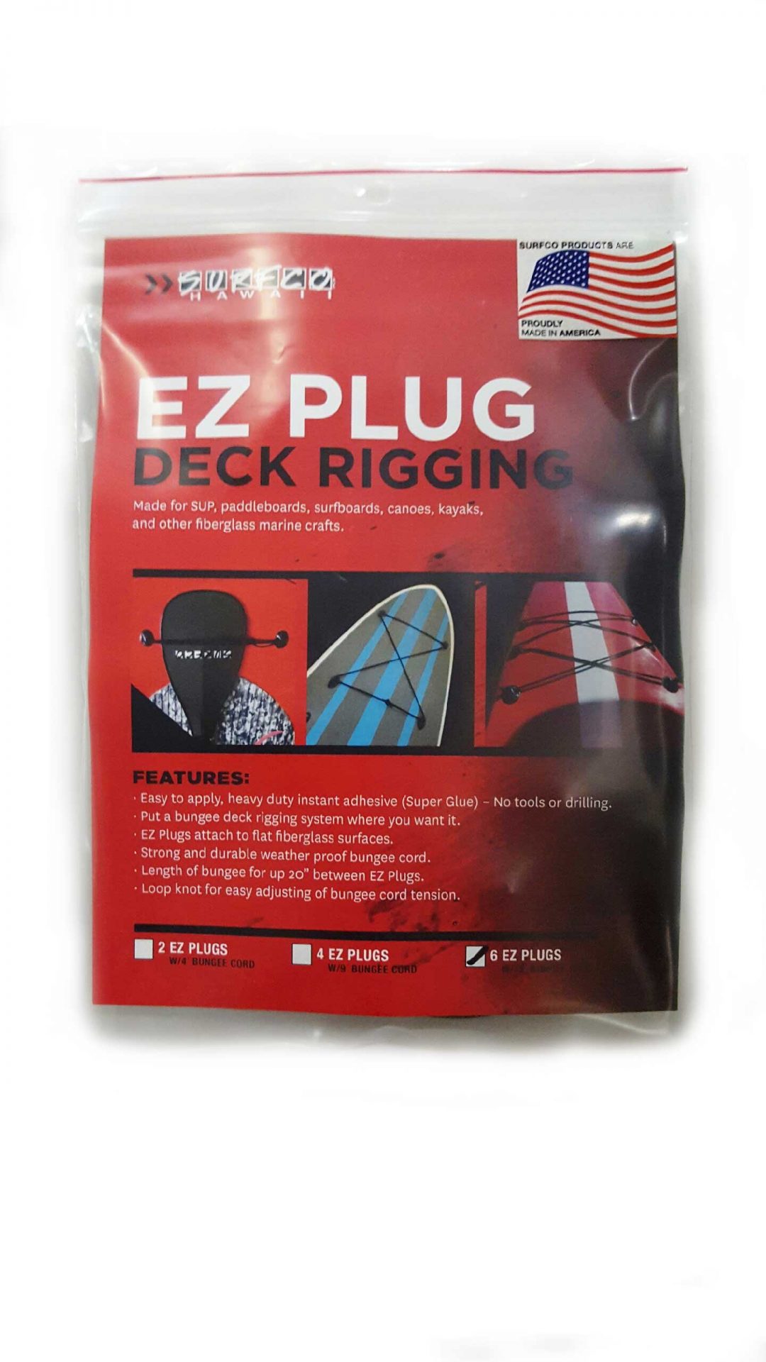 SURF CO HAWAII EZ PLUG KIT 6PC - Rdistributing